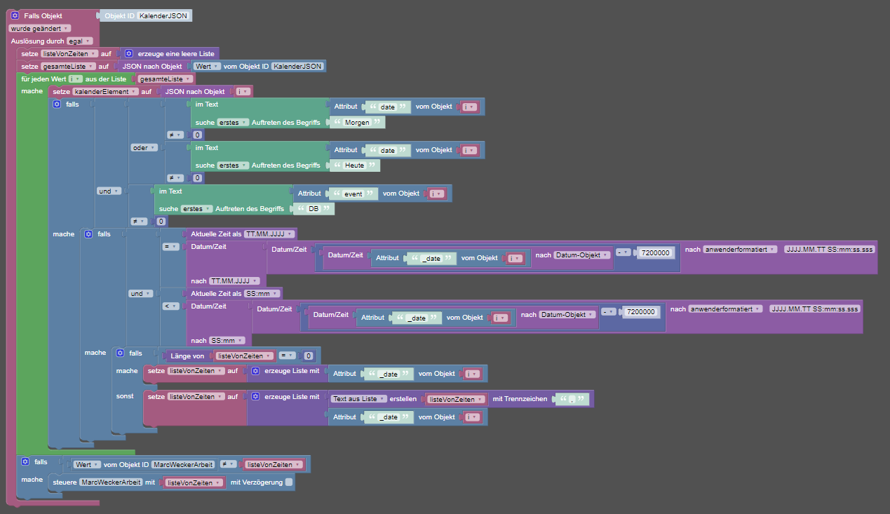ioBroker Blockly Beispiele - Hobbyblogging