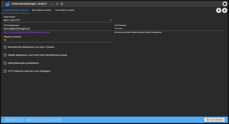 ioBroker Shelly - Verbindung herstellen - Hobbyblogging