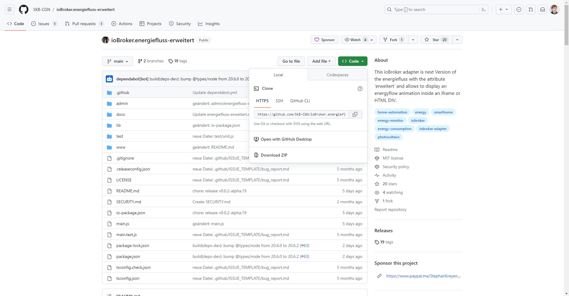 ioBroker Adapter von GitHub installieren - Hobbyblogging