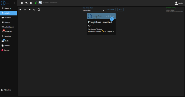 ioBroker Adapter von GitHub installieren - Hobbyblogging